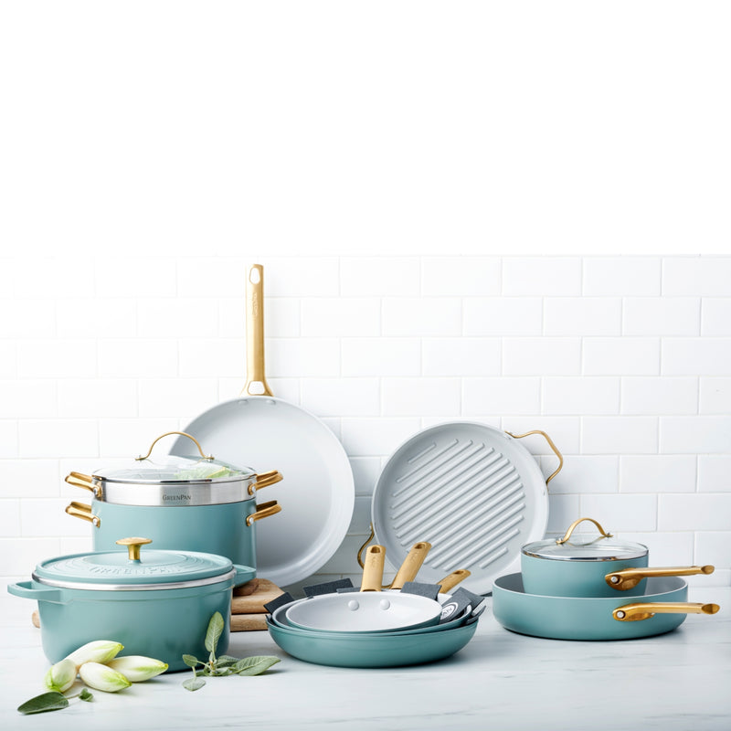Sauteuse Padova Skyblue Avec Couvercle - Smokey Blue | The Bradery